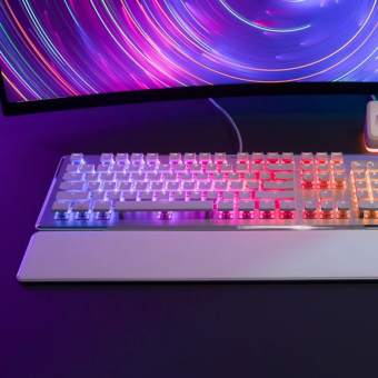 TURTLE BEACH Vulcan II White Keyboard, Linear red switch, DE Layout ...